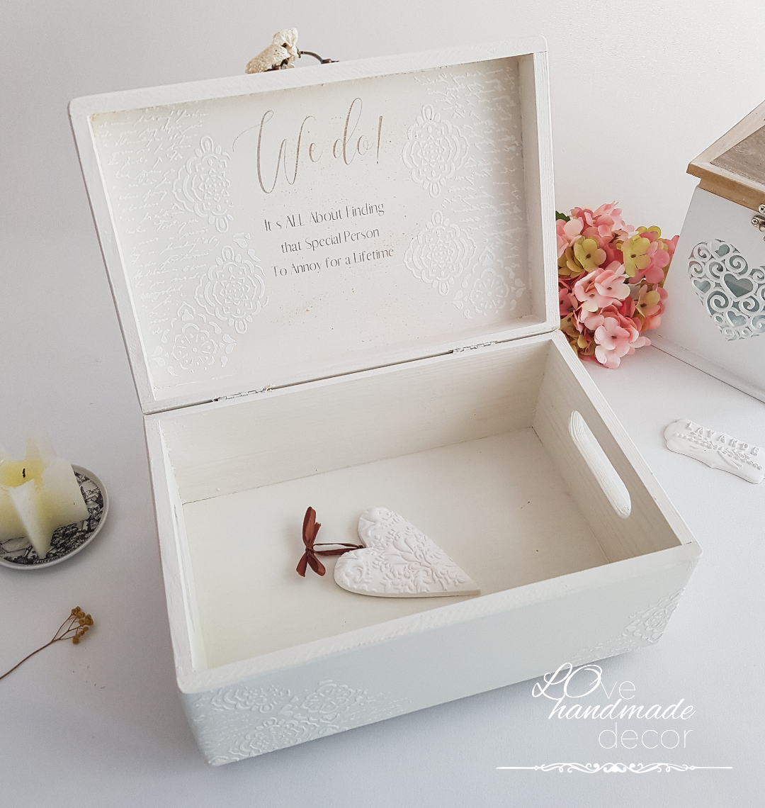 Cutie Amintiri - Dar Nuntă - LOve Handmade Decor
